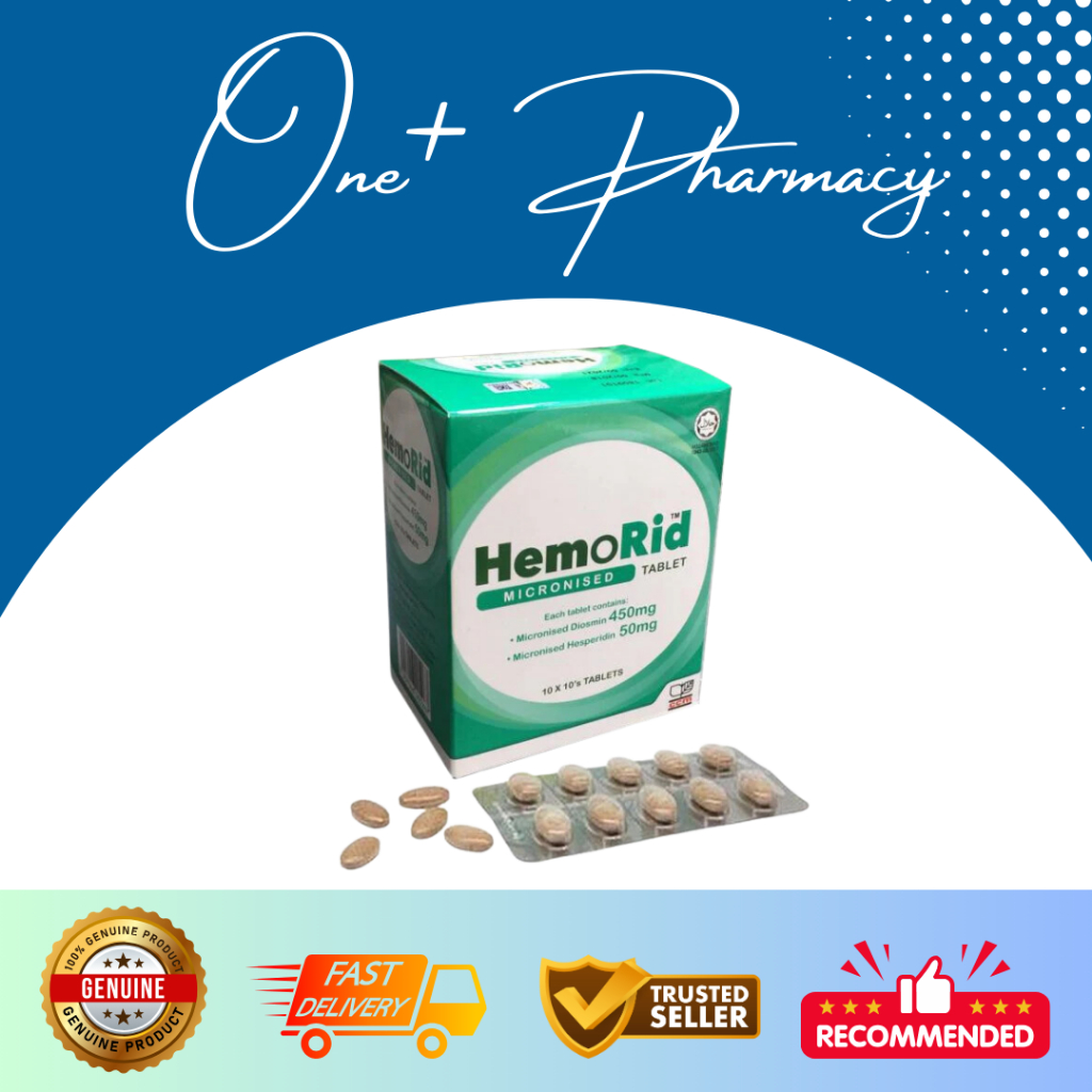 HEMO RID MICRONISED TABLET 1 STRIP X 10 TABLETS | Shopee Malaysia