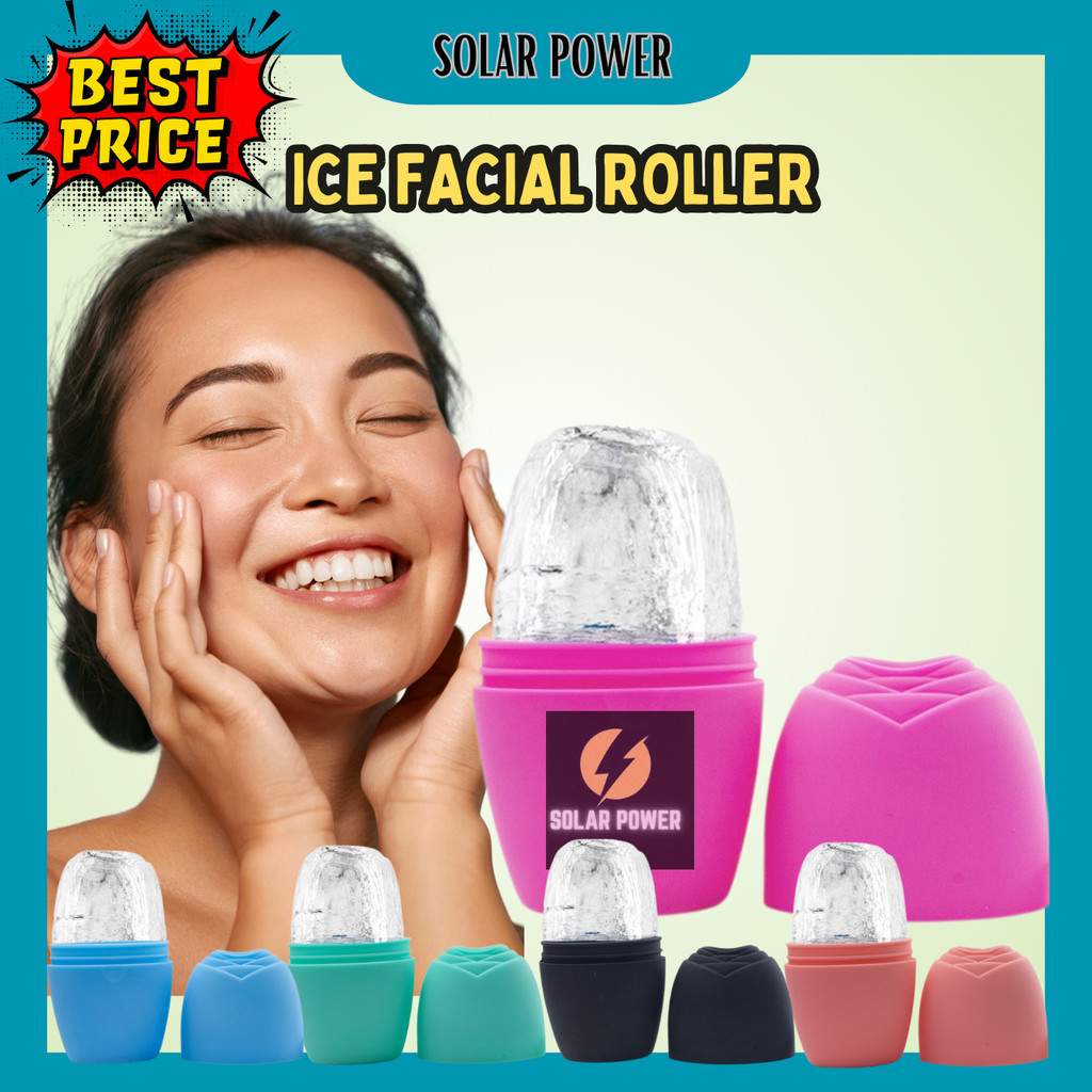 Ice Face Roller Face and Eye Reusable Beauty Ice Facial Roller Face ...