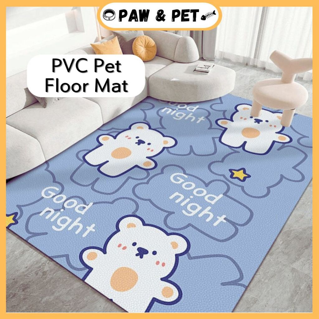 PVC Pet Floor Mat Washable Training Sleeping Mat With Waterproof And ...