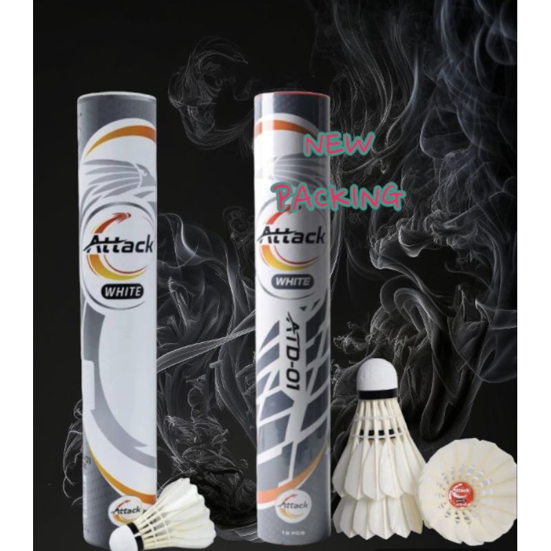 ATTACK WHITE(ATD-01)- FEATHER SHUTTLECOCK (Creat by YONEX SUNRISE ...