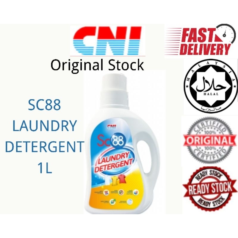 CNI SC88 Laundry Detergent, Detergen Pakaian, 1 Liter - Menyingkirkan Kesan Degil dengan Mudah ...