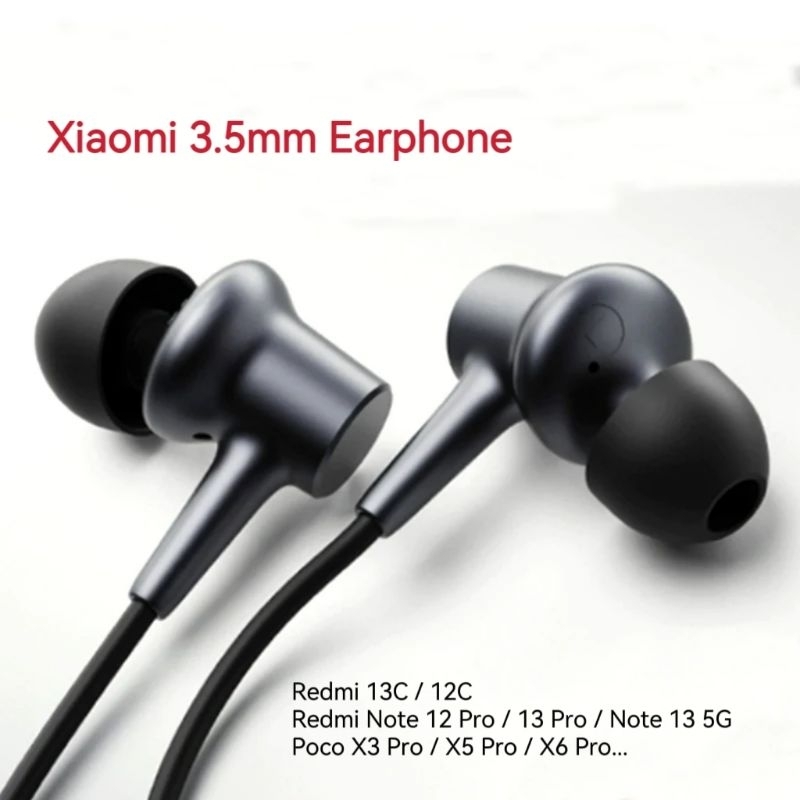 Xiaomi Redmi 13C Note 13 5G Earphone 3.5mm Jack Audio Headphone Support ...