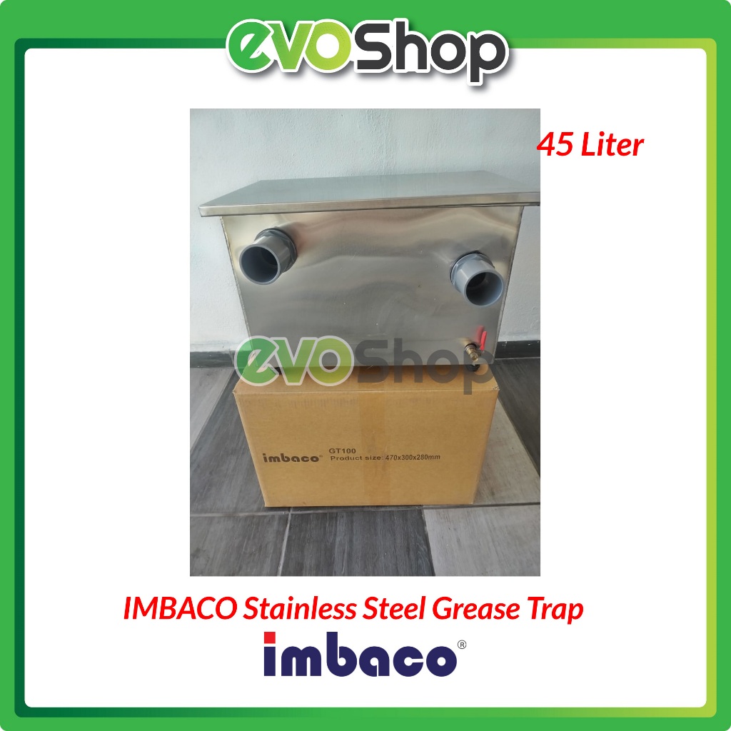 IMBACO Stainless Steel Grease Trap Interceptor / Perangkap Minyak GT100 ...