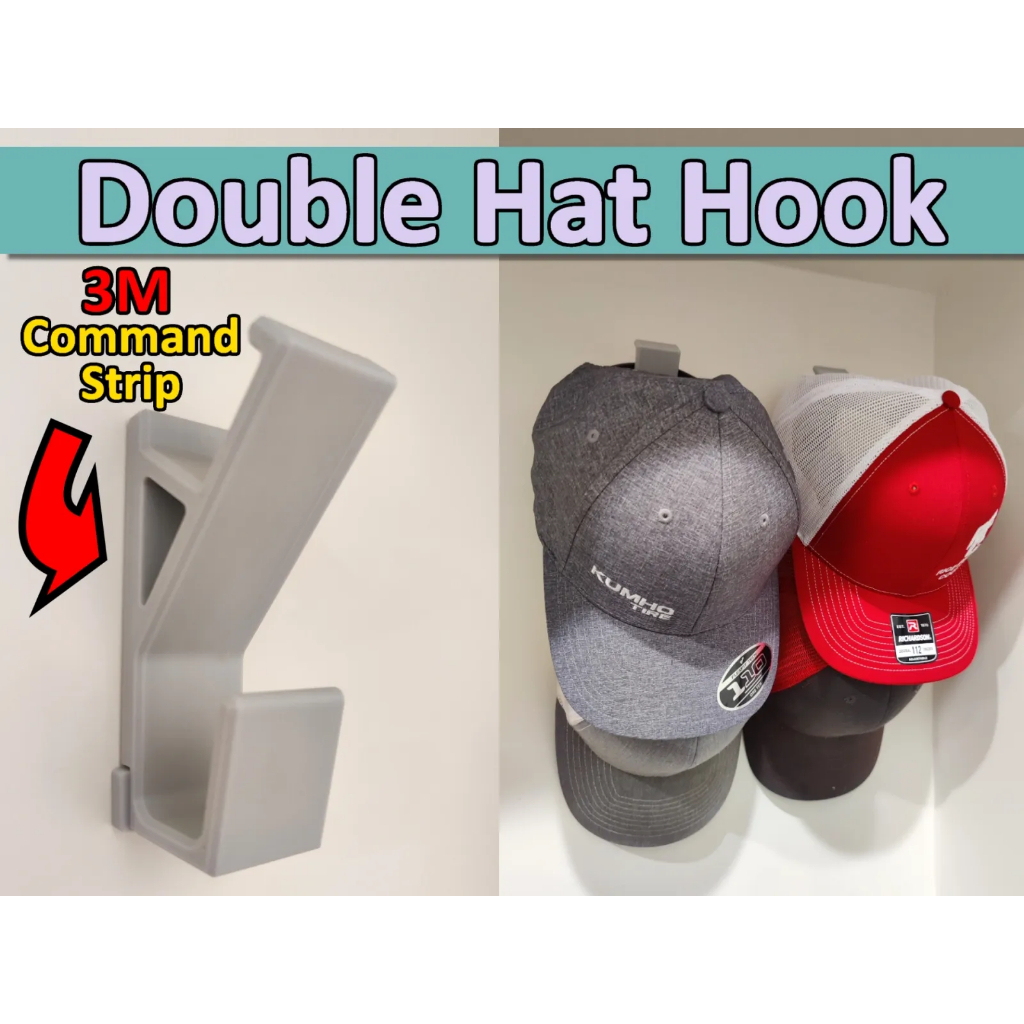 Cap Wall Mount, Cap Holder, Cap Display Stand Organiser | Shopee Malaysia