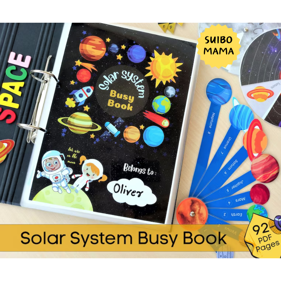 A577 – [PDF] Solar System Busy Book 92 pages - kids activities ...