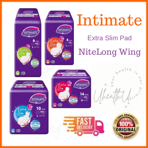 Intimate Extra Slim Nitelong Wing / Night Use Wing Pad / Day Use Wing ...