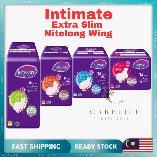 Intimate Extra Slim Nitelong Wing / Night Use Wing Pad / Day Use Wing ...