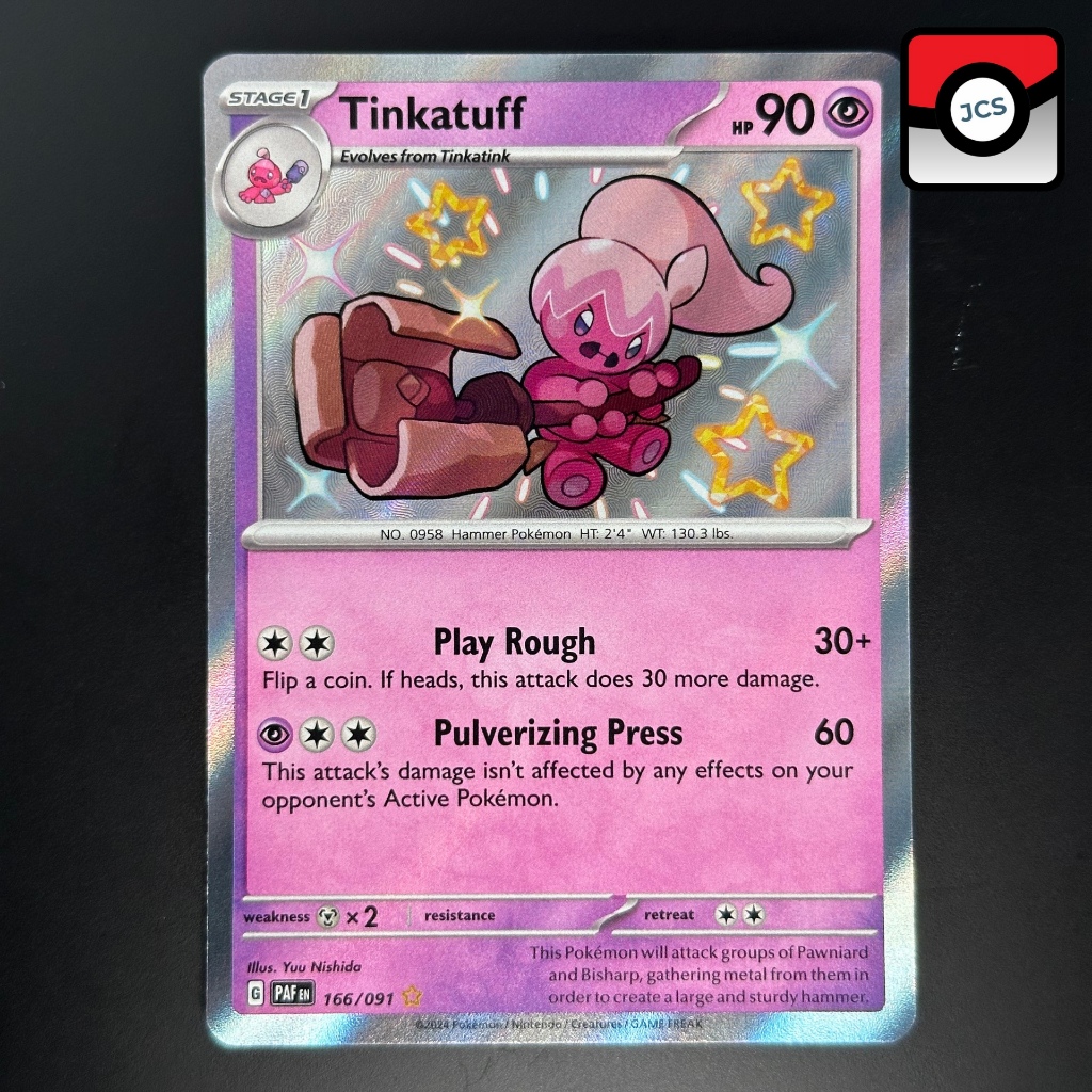 Tinkatuff - 166/091 [Paldean Fates] [Pokemon TCG] | Shopee Malaysia