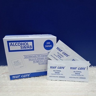 Nur Care Alcohol Swabs (100's no boxes / 200's) - With Sterile | Shopee ...