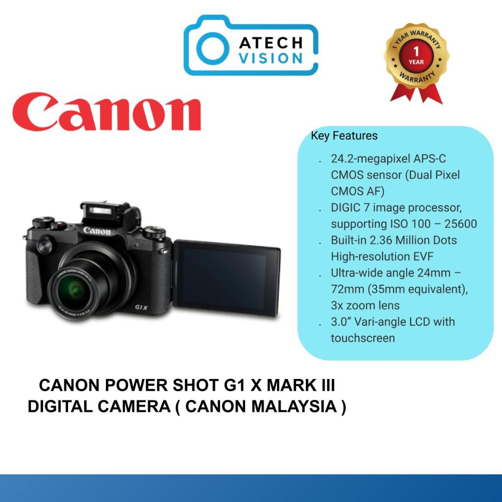 (READY STOCK ) CANON POWERSHOT G1X MARK III (BLACK ) | Shopee Malaysia
