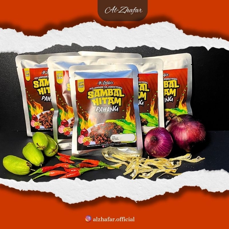 Sambal Hitam Pahang 100g, sambal hitam garing kurang minyak | Shopee ...