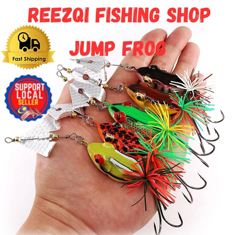 MALAYSIA JUMP FROG BUZZBAIT WITH PROPELLER TOMAN LURE SNAKEHEAD LURE ...