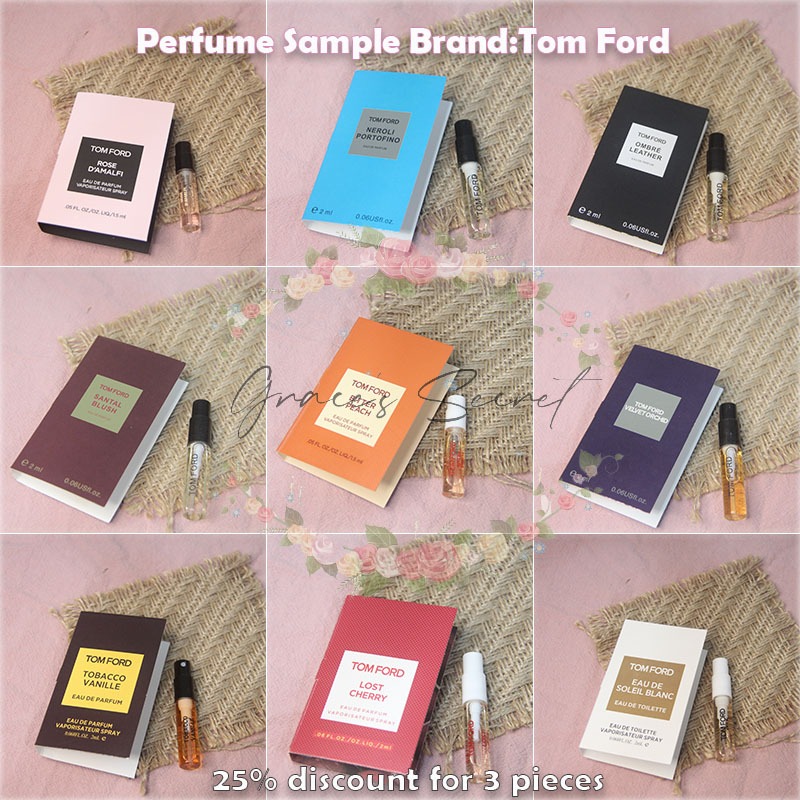 Perfume Sample - Tom Ford Perfume Collection / 24 Fragrances / 2ML ...