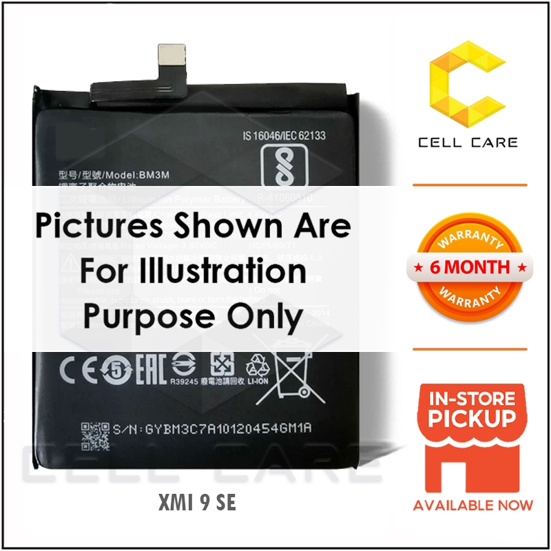 CellCare Battery BM3M Compatible For MII 9 SE (3070mAh) | Shopee Malaysia