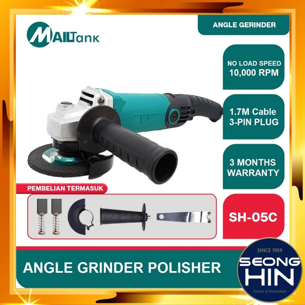 MAILTank 4" Adjustable Speed Angle Grinder 850w SH05C / Polisher Speed ...