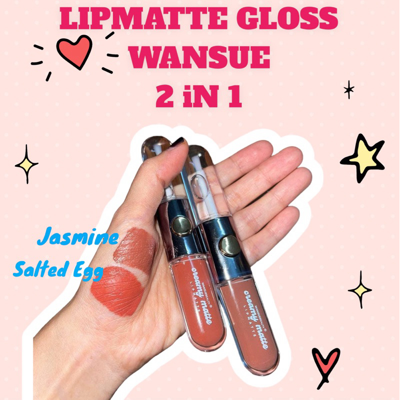 WANSUE BEAUTY New lipmatte lipvelvet lipgloss eyeshadow kit | Shopee ...