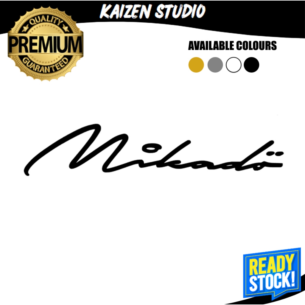 KAIZEN STUDIO Mikado Sticker Cermin Racing JDM Honda Mazda Toyota ...
