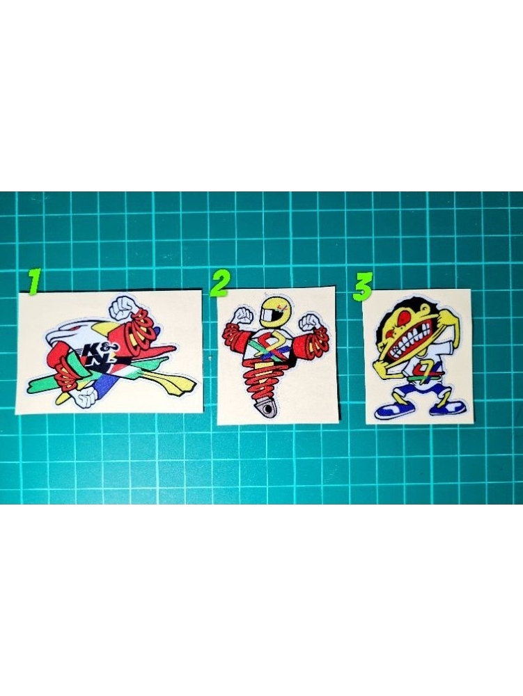 STICKER Benetton Pangkah Helang Budak Jahat Saiz Kecil Printing ...