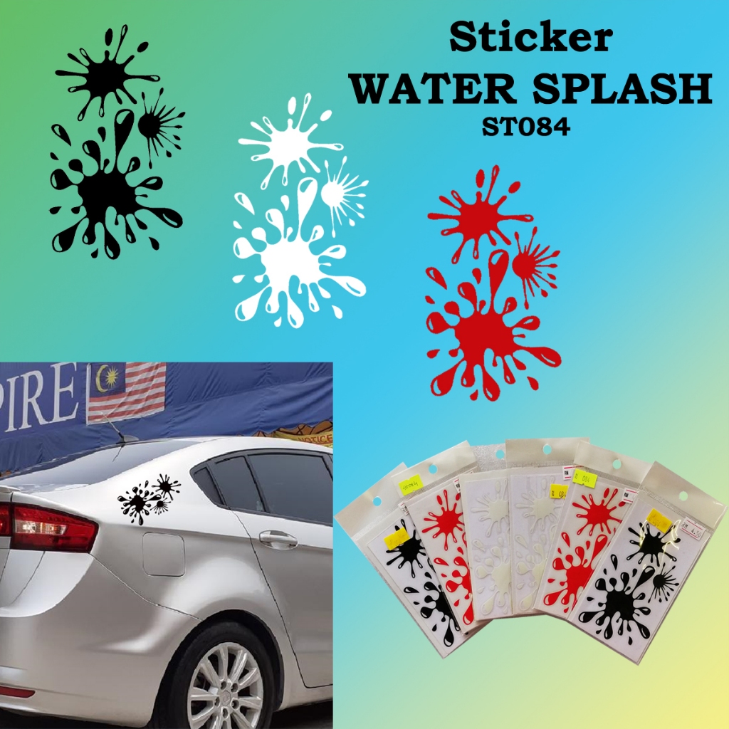 Sticker Water Splash Percikan Cat ST084 | Shopee Malaysia