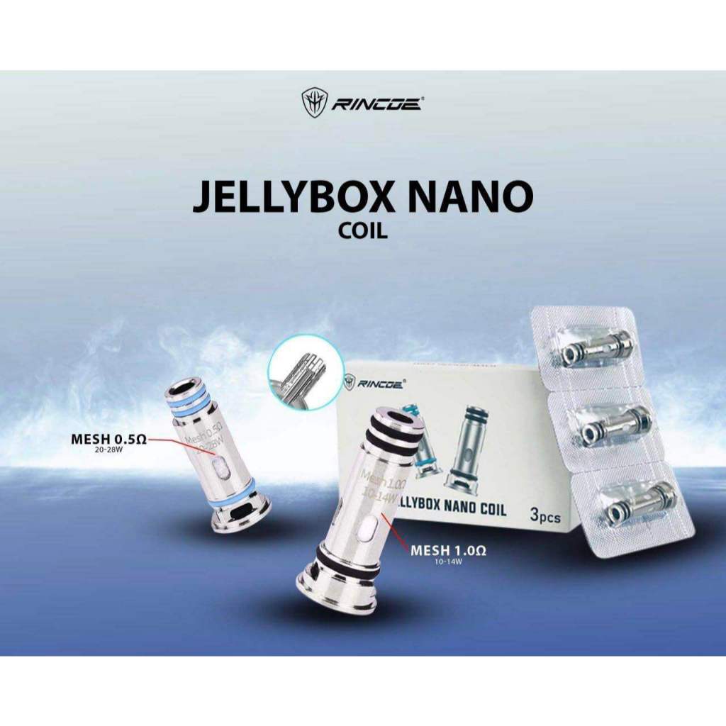 Original [3PCS] Rincoe JELLYBOX Nano Replacement Occ Mesh Coil | Shopee ...