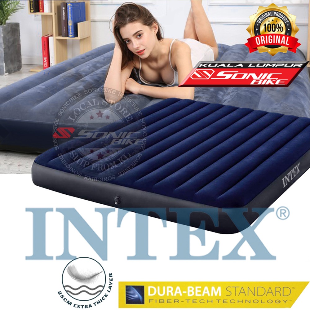 KL Ready stock Original INTEX Inflatable Air Bed / INTEX Air Mattress / INTEX Tilam Angin / 充气床 ...