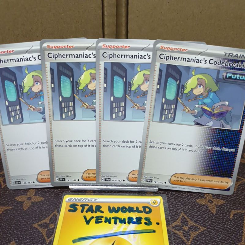 Ciphermaniac's Codebreaking - 145/162 Playset Uncommon (Temporal Forces) Pokémon TCG Card 2024 ...