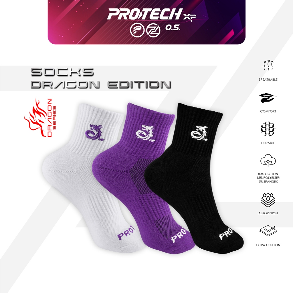 PROTECH High Quality Sport Sock (Dragon Series) | Shopee Malaysia