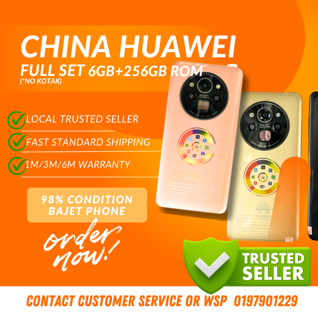 (OEM) Huawei Mate60Pro (6GB+256GB) NEW I Full Set Refurbished 4000 mAh ...