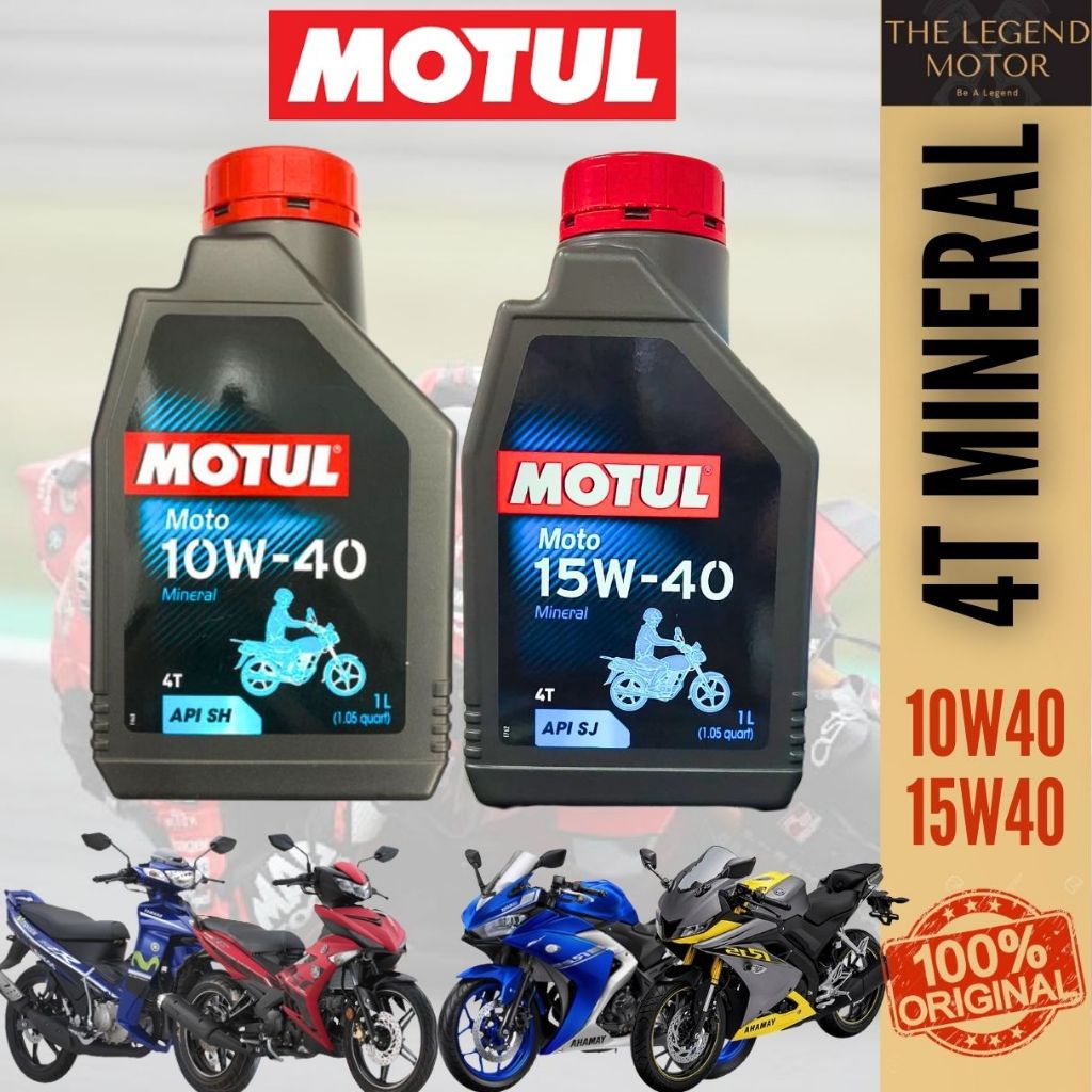 Motul Moto 10W40 15W40 15W40 10W 40 Mineral 4T Engine Oil Motorcycle ...