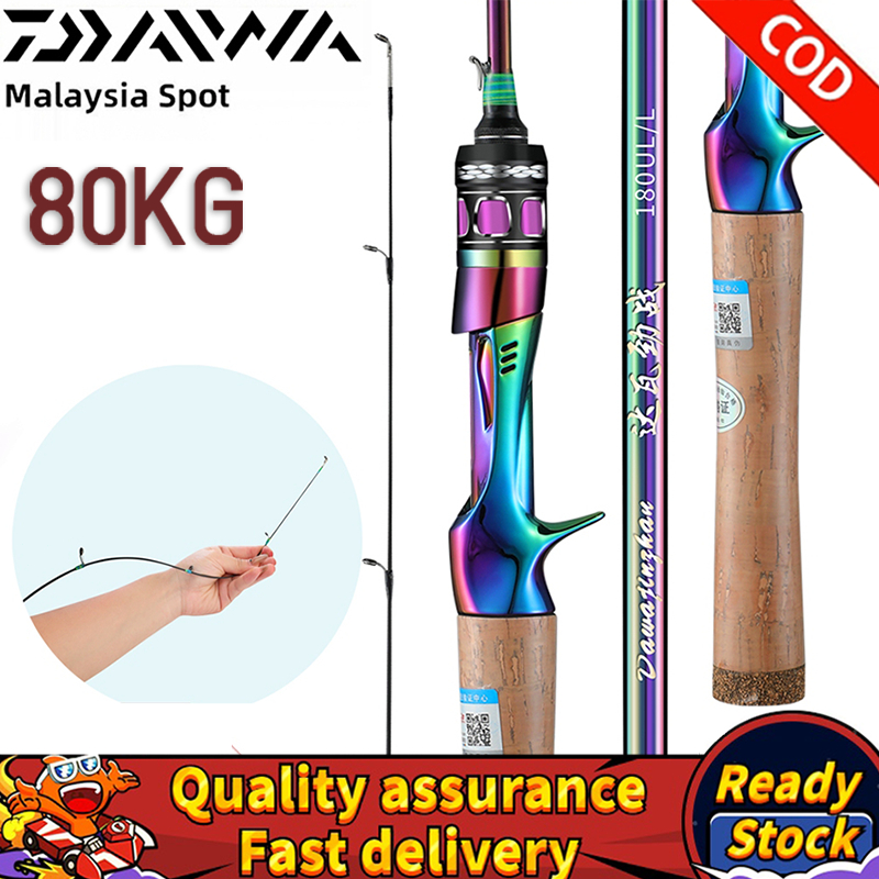 DAIWA Rod Casting Rod Joran Pancing Spinning Rod Fishing Rod UL Power Solid Carbon Lure Bc Rod ...