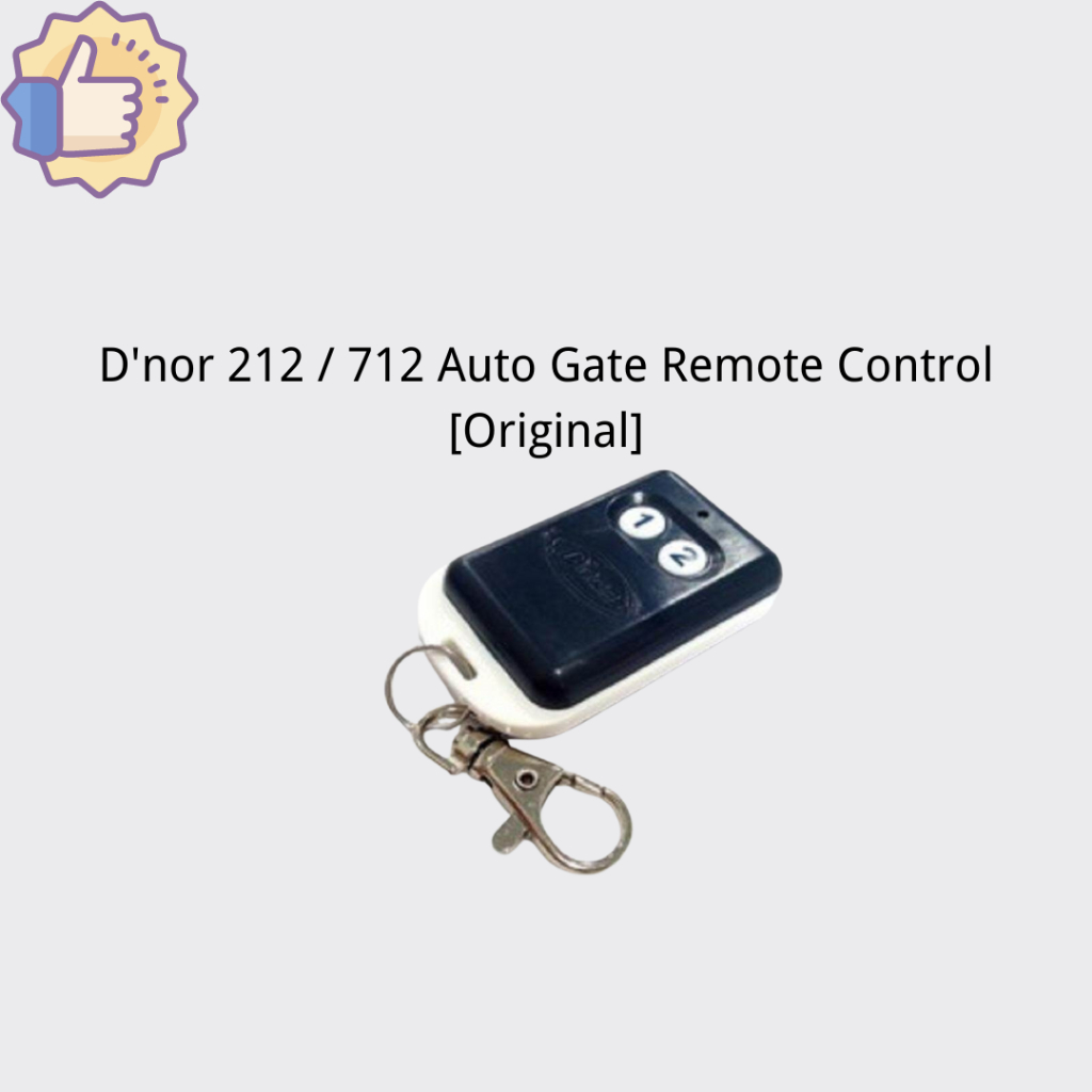 AutoGate D'nor 212 / 712 Auto Gate Remote Control [Original] | Shopee ...