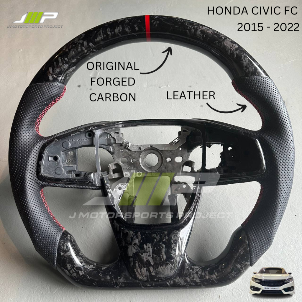 Honda Civic FC 2016 - 2022 Original Forged Carbon Steering Wheel ...