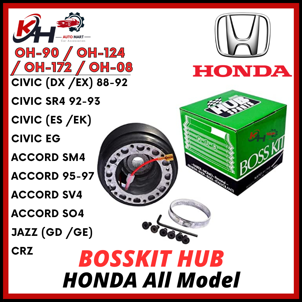 HONDA ★ Steering Wheel Boss Kit Bosskit HUB Adapter Fit for JDM Sport ...