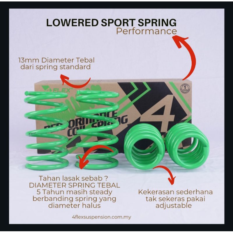NISSAN ALMERA 4FLEX SPRING SPORT FREE BAJU & STICKER | Shopee Malaysia