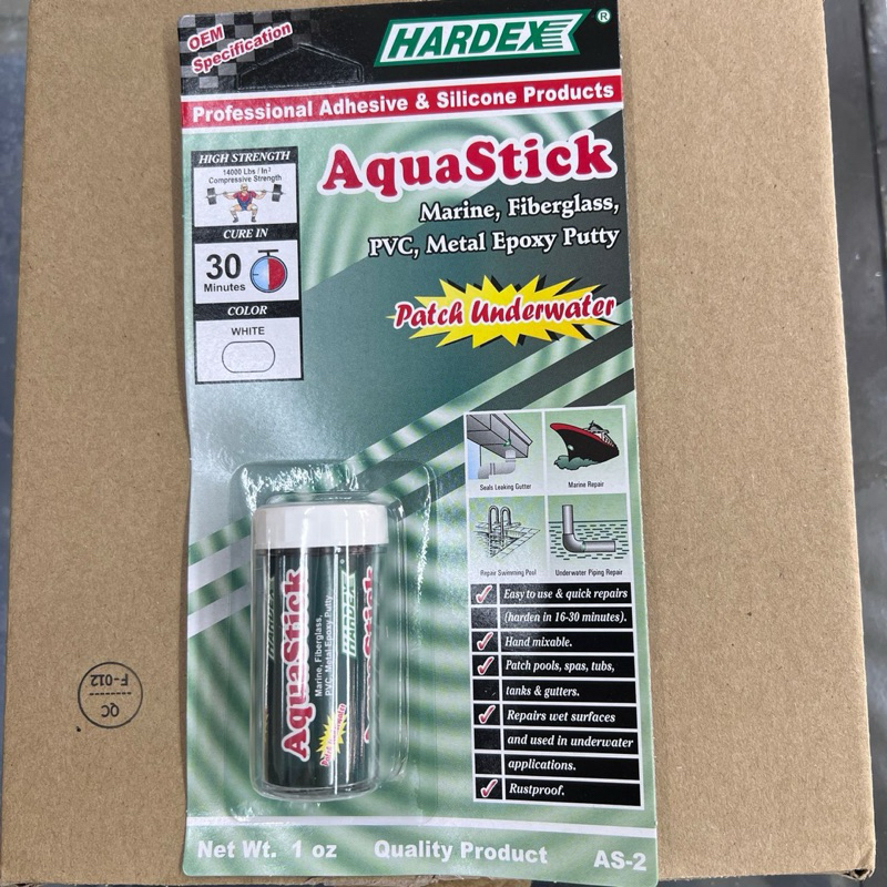 Hardex Aquastick Underwater Epoxy Compound 1OZ | Shopee Malaysia