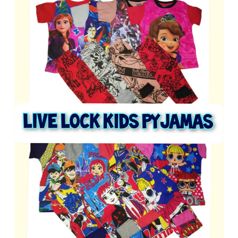 LIVE LOCK ONLY KIDS PYJAMAS (LOCK HANYA DALAM LIVE) | Shopee Malaysia