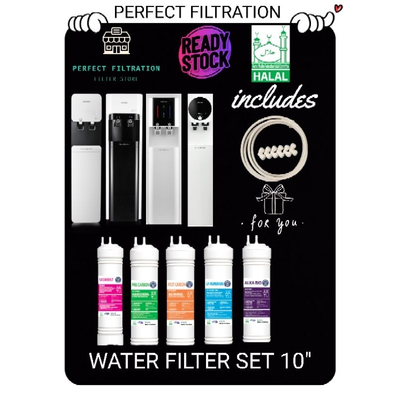 Korea HALAL Water Filters Compatible for Cuckoo Deluxe, Fusion Stand ...
