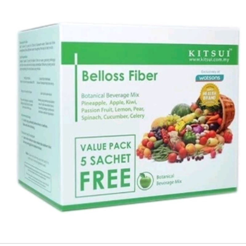 KITSUI BELLOS FIBER 35 SACHET X 15G (5 SACHET FREE) | Shopee Malaysia
