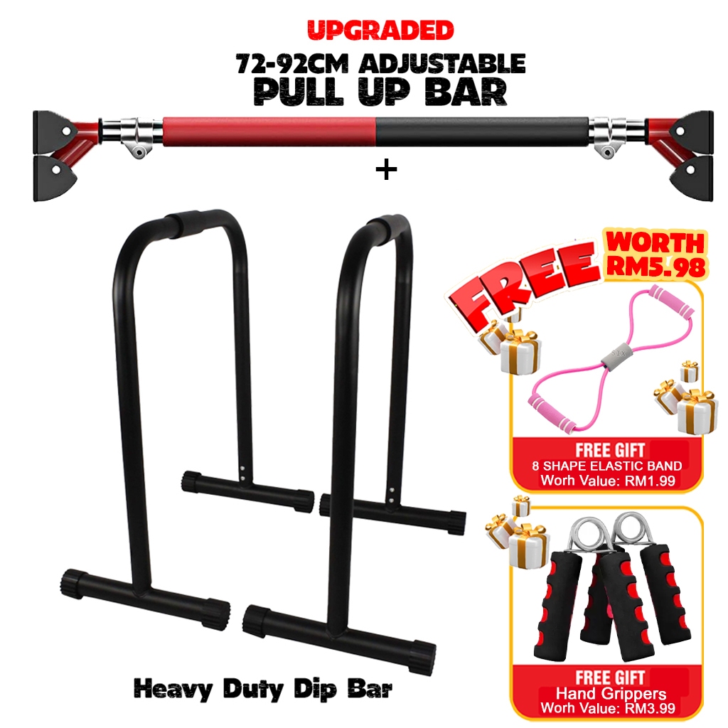 Heavy Duty Dip Bar Parallel Bar Portable Home Gym Body Weight Training ...