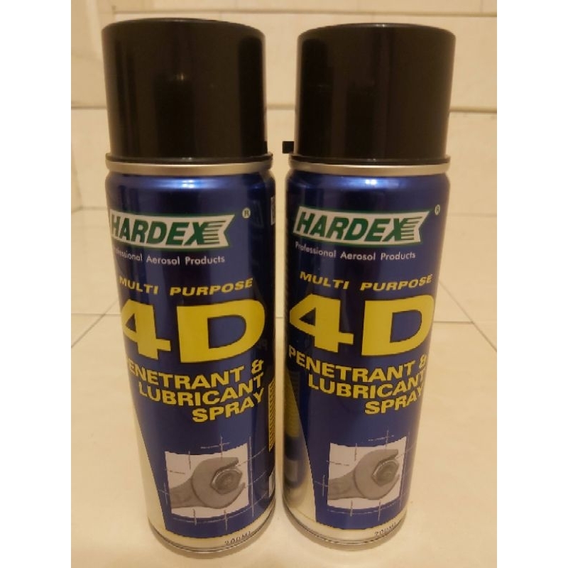 Hardex 4D Penetrant & Lubricant Spray Anti Rust Tahan Karat 400ml ...