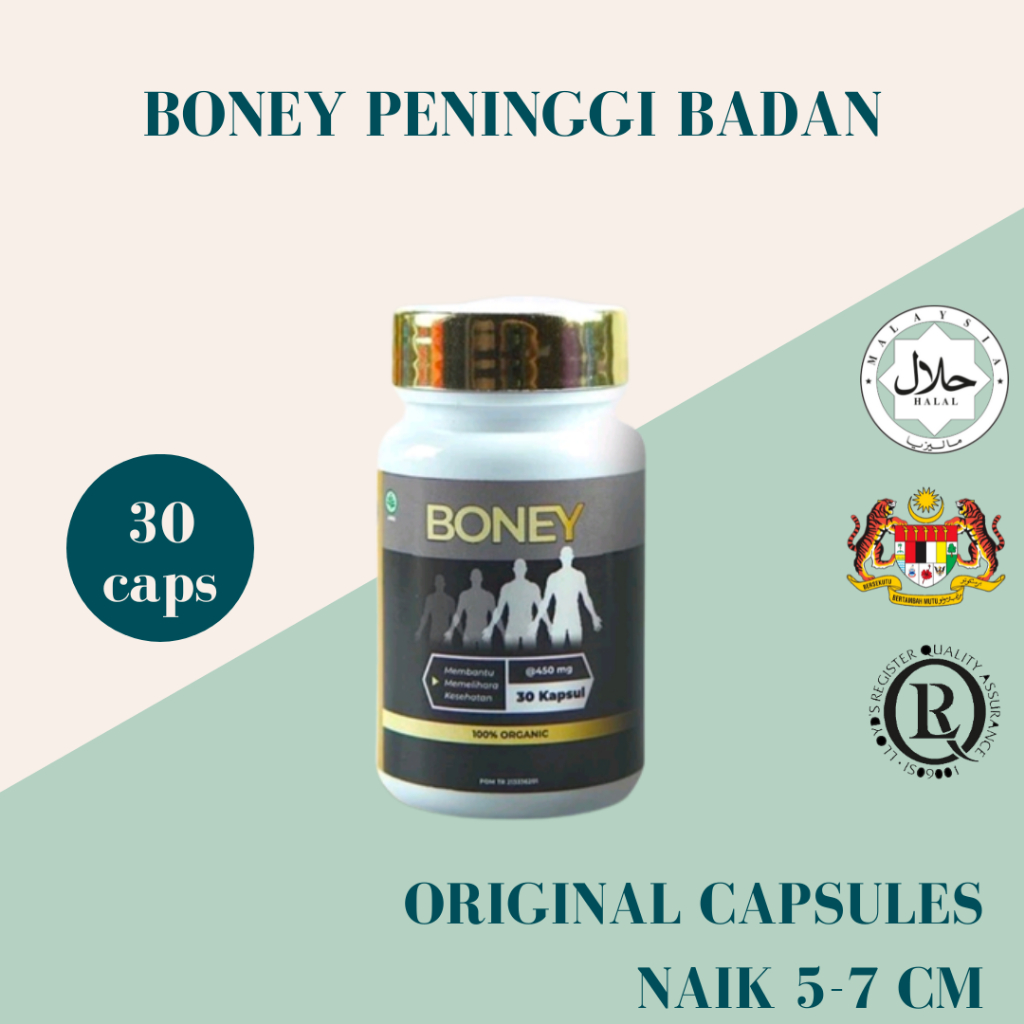 UBAT TINGGI BADAN BONEY CAPSULES ORIGINAL HQ 30 CAPSULES | Shopee Malaysia