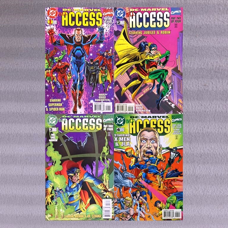 DC/Marvel: All Access 4/4 (Complete Set) DC/Marvel Comics (Ron Marz ...