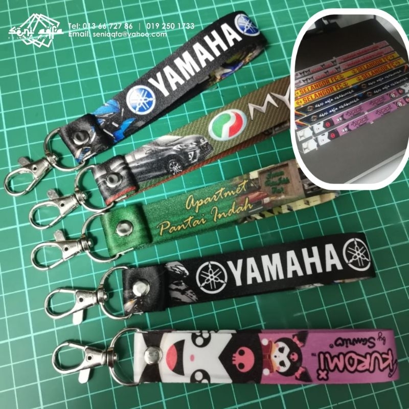 MINI LANYARD CUSTOM DESIGN KEY LANYARD BAG STRAP KEYCHAIN LANYARD KUNCI ...