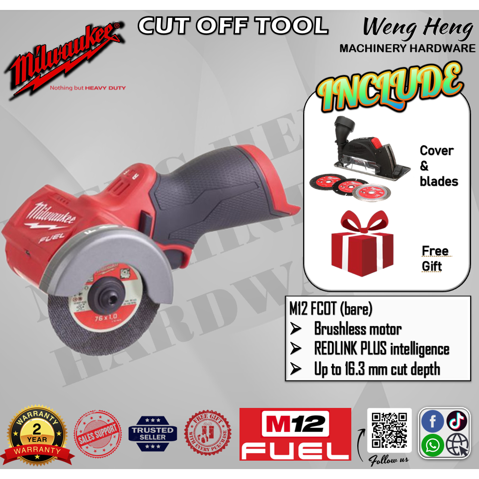 MILWAUKEE M12 FUEL™ 3" Sub-Compact Multi Material Cut-off Tool - M12 ...