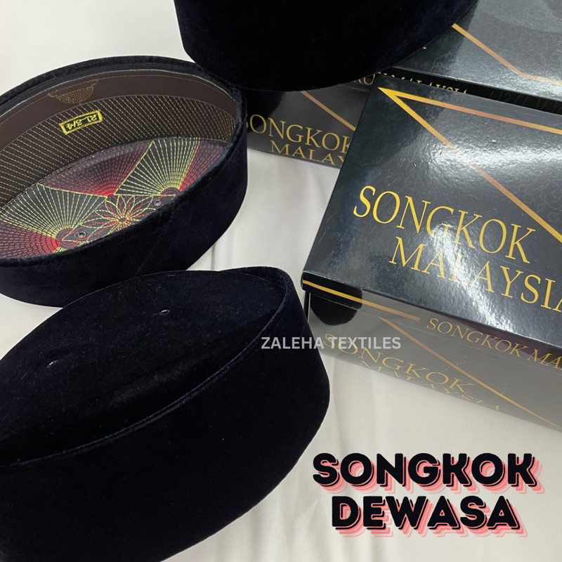 SONGKOK DEWASA BALDU HITAM | SONGKOK DEWASA SAIZ 21 | Shopee Malaysia