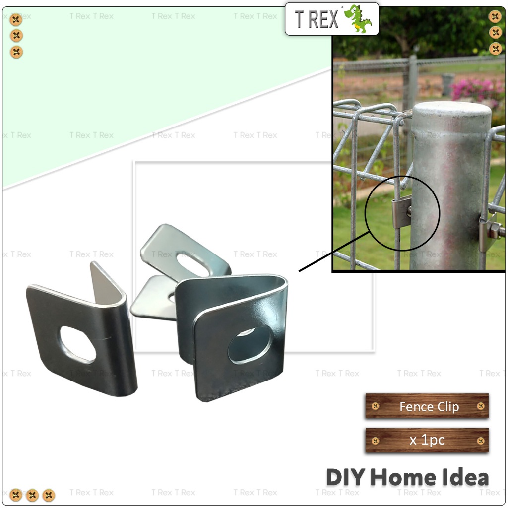 T Rex DIY 304 Stainless Steel BRC Fence U Clip Bracket / Fencing V Clip ...