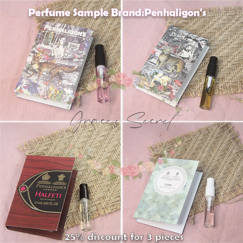 Perfume Sample - Penhaligon's Perfume Collection / 5 Fragrances / 2ML ...