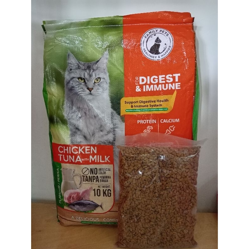 Family Pets Cat Food Chicken&Tuna with Milk Repack 1KG | Shopee Malaysia