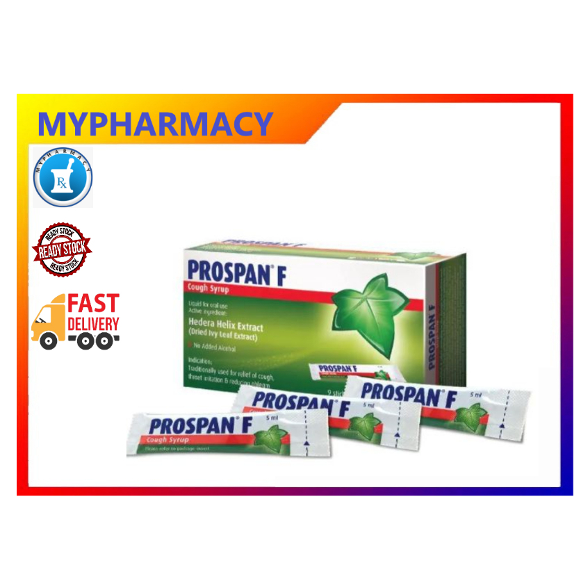 [STOCK CLEARANCE]!!!Prospan F Cough Syrup Sachet 5ml 9's[EXP30.03.2025 ...