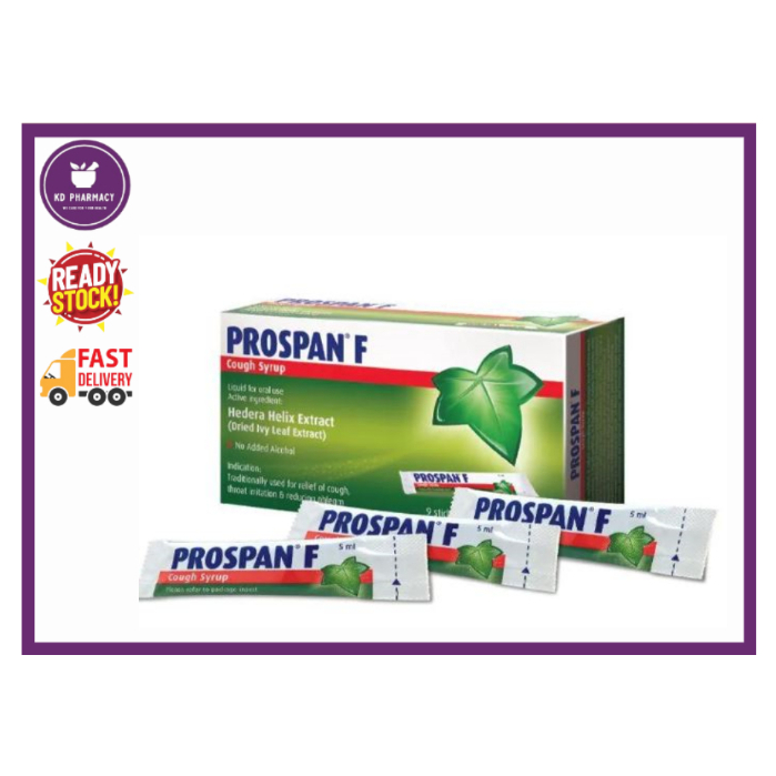 Prospan F Cough Syrup Sachet 5ml 9's | Shopee Malaysia